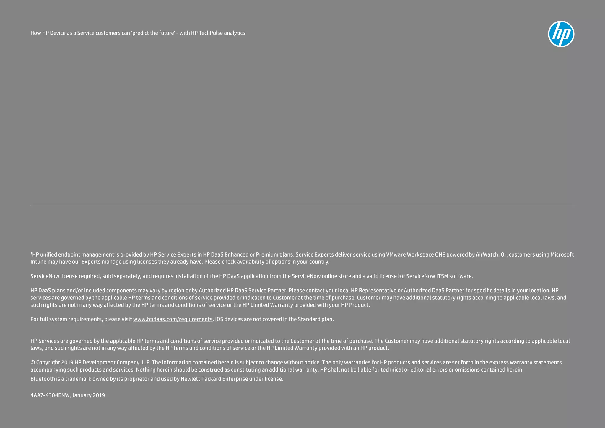 HP Tech Pulse overview (DaaS) | PDF