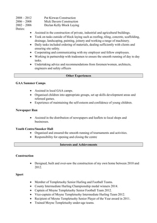 Curriculum Vitae denis | DOC