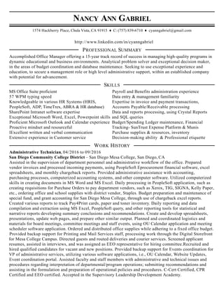 Nancy Gabriel_Resume | PDF