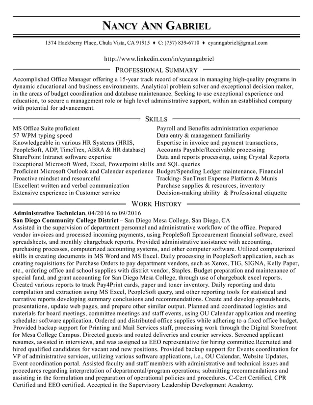 Nancy Gabriel_Resume | PDF