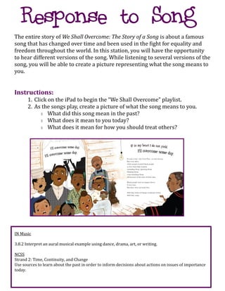 E325 We Shall Overcome Learning Invitations | PDF