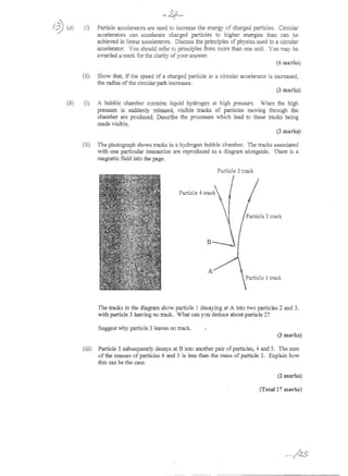 Particel physics exercise 4A answers | PDF