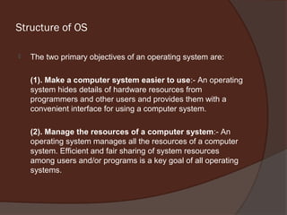 Presentation on operating system | PPT