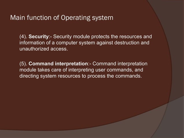 Presentation on operating system | PPT