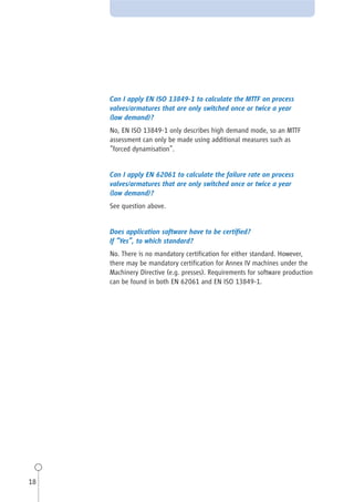 Safety of machinery - Application of standard EN ISO 13849-1 | PDF