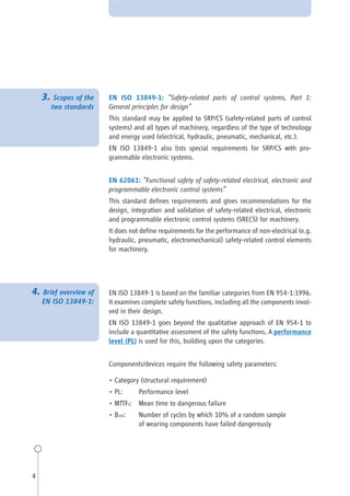 Safety of machinery - Application of standard EN ISO 13849-1 | PDF