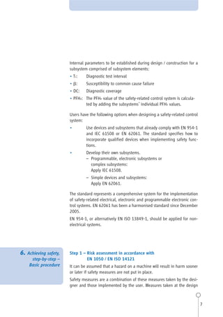 Safety of machinery - Application of standard EN ISO 13849-1 | PDF