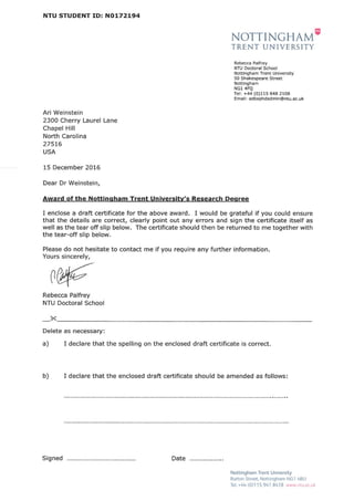 PhD Conferment | PDF