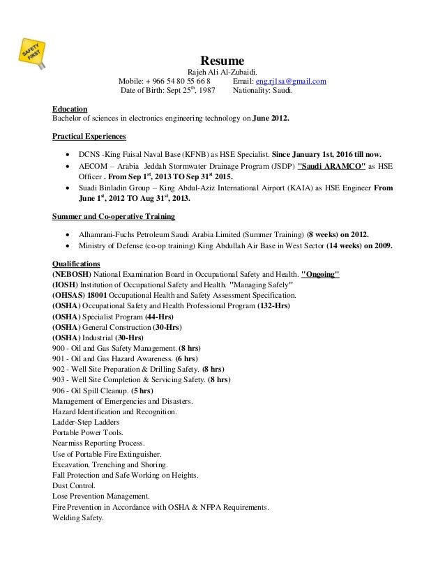Resume (Rajeh Ali)