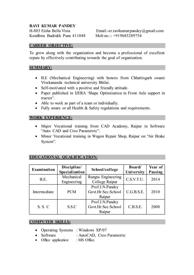 Ravi CV | DOCX