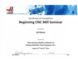CNC Certificate | PPT