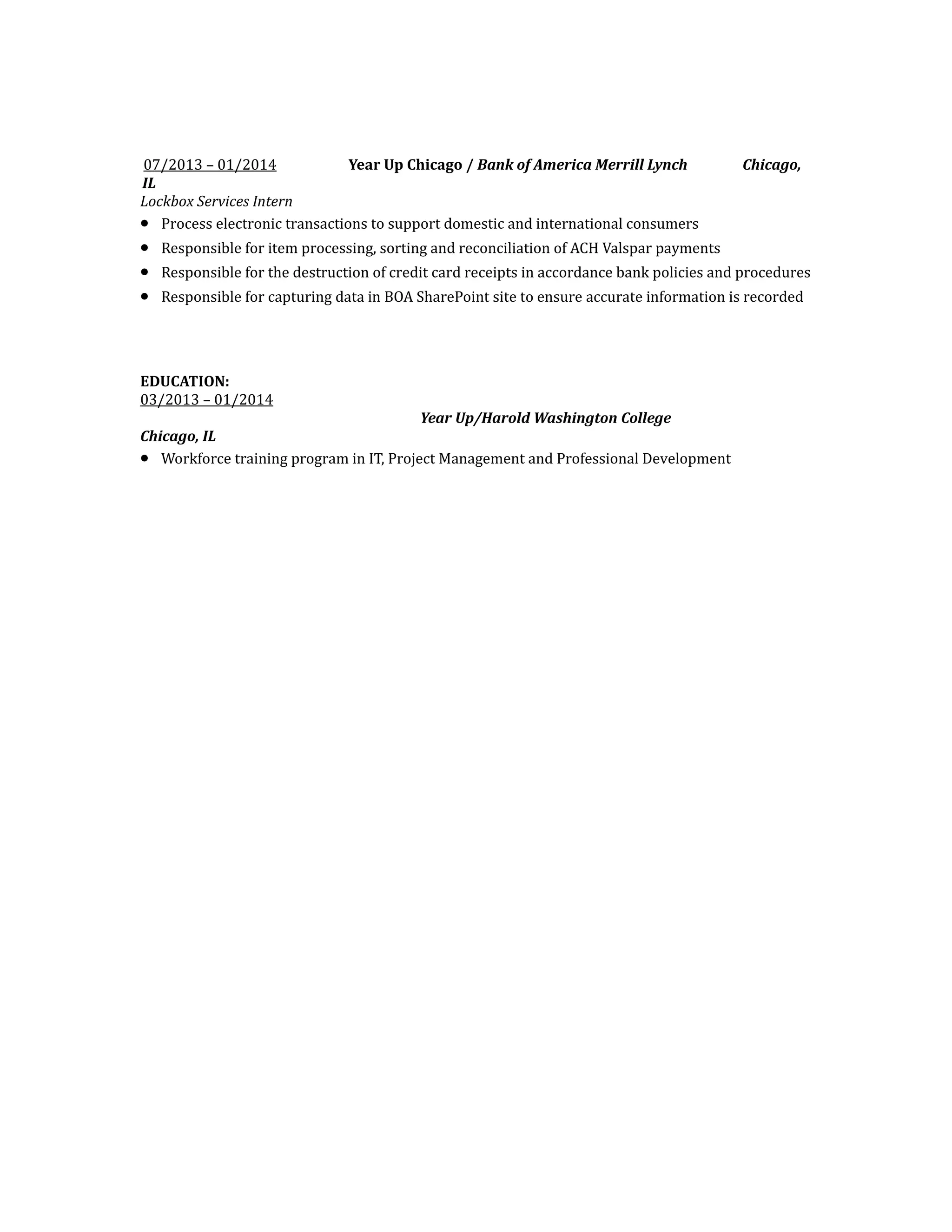 Nohemi Resume | RTF | Business Banking & Finance | Business