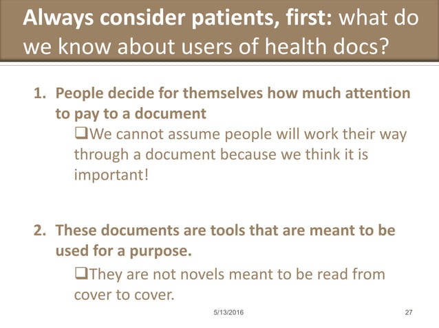 IHA 2016 - Effectively Communicating Risk | PPT