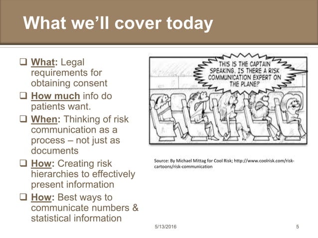 IHA 2016 - Effectively Communicating Risk | PPT