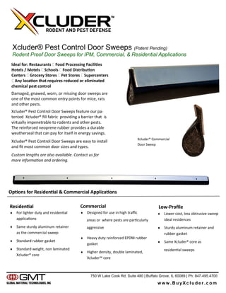 Door Sweep Info Sheet | PDF