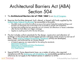 4 Accessibility Laws governing Architectural Building | PDF