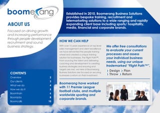 Boomerang brochure - Client | PPT
