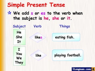 Simple Present Tense. It describes simple present tense' grammar and function of the tense | PPT
