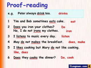 Simple Present Tense. It describes simple present tense' grammar and function of the tense | PPT
