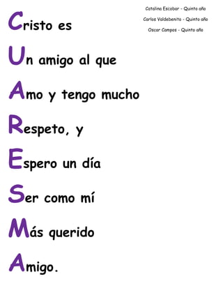 4 acrostico completo | PDF