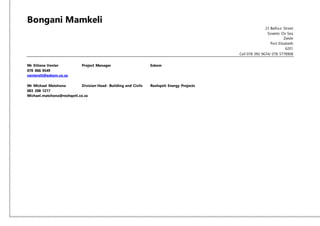 Bongani Mamkeli CV Rev.Jan2017 | DOCX