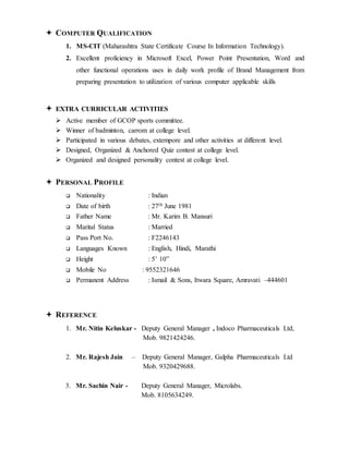 Asif resume | DOCX