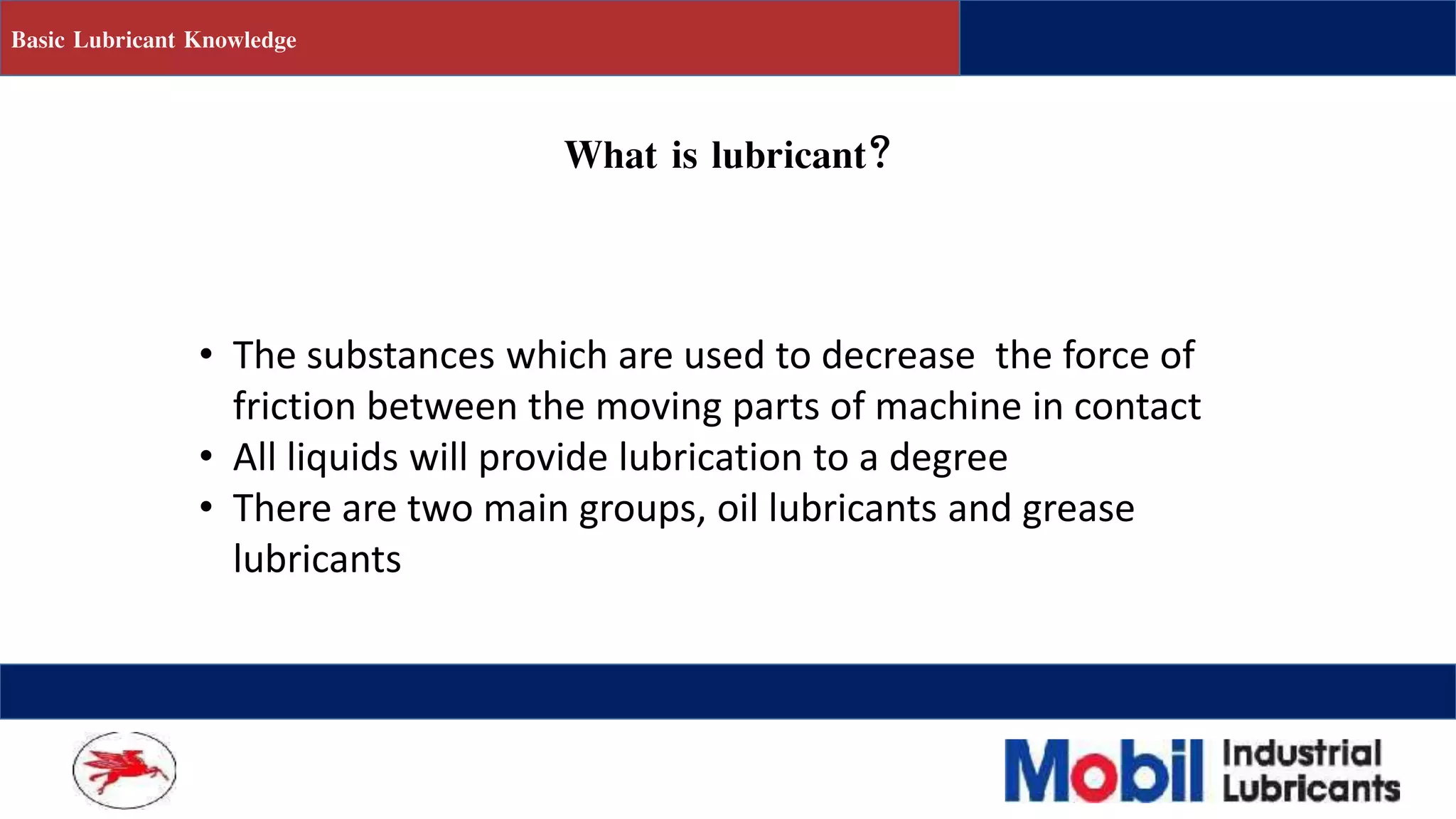 Basic Lubricat Knowledge | PPTX