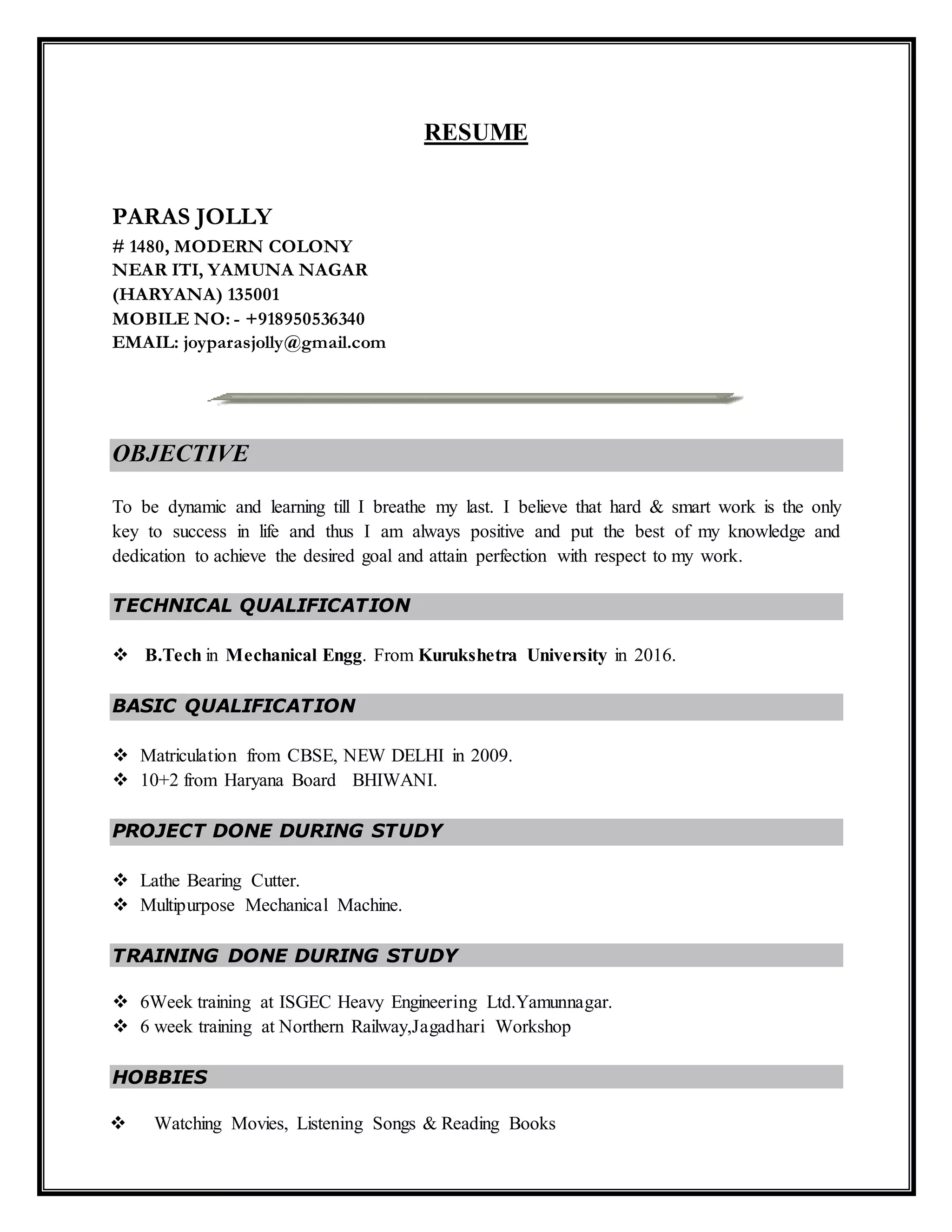 PARAS resume .1 | DOCX