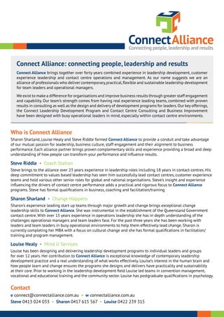 Connect Alliance Brochure | PDF