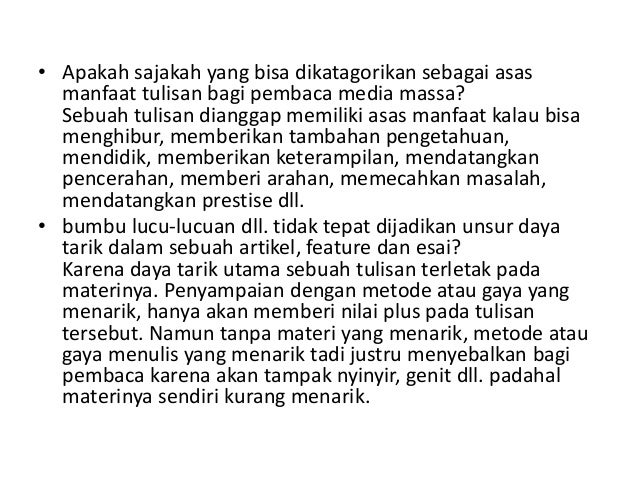 4 a daya tarik n asas manfaat tulisan