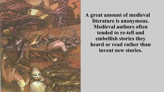 Medieval lit intro | PPT