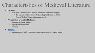 Medieval lit intro | PPT