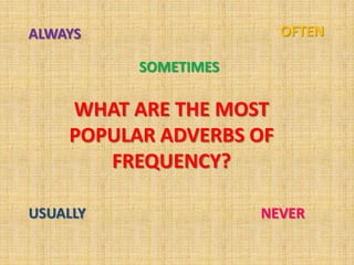 4 adverbs of frequency | PPT