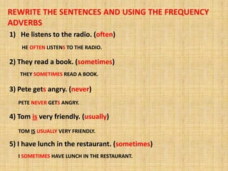 4 adverbs of frequency | PPTX