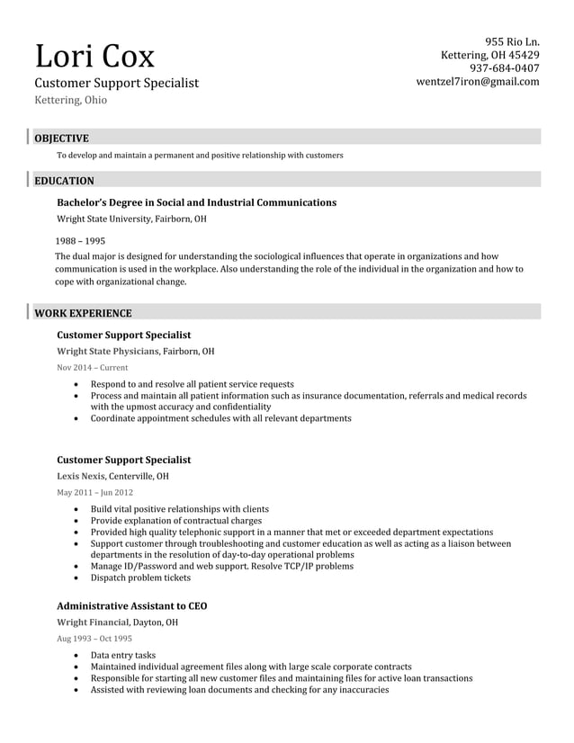 Lori Ann resume | PDF