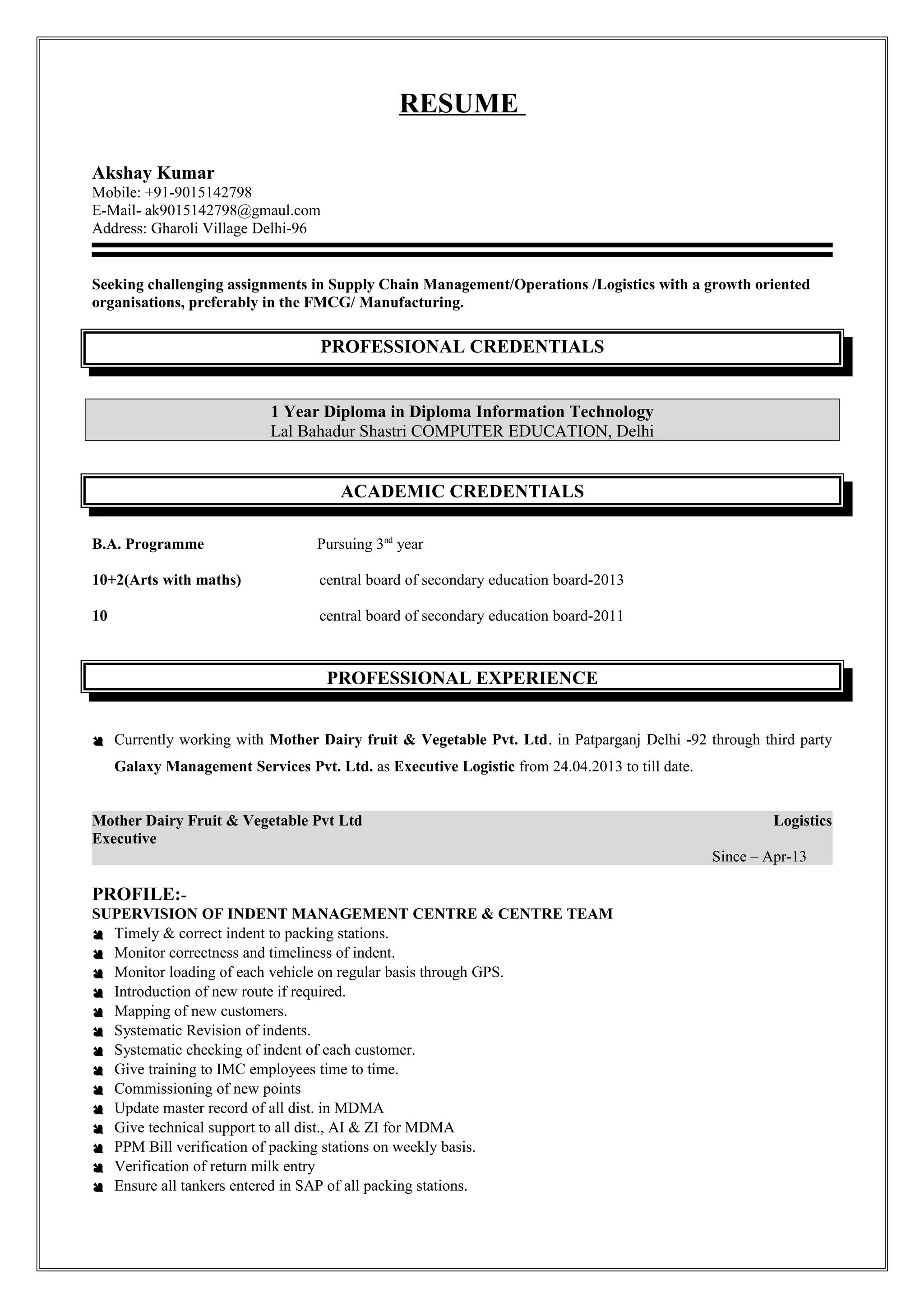 akshay resume1 (1) | PDF