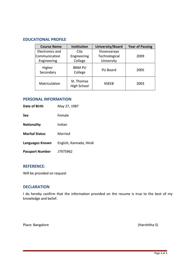 Harshitha_Resume | DOC