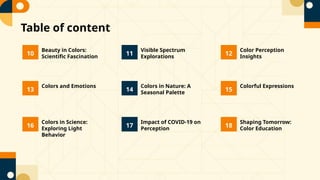 Colorful Science: The Vibrant Nature of Light | PPTX | Science