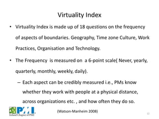 PMI Presentation on Virtual Teams | PPTX