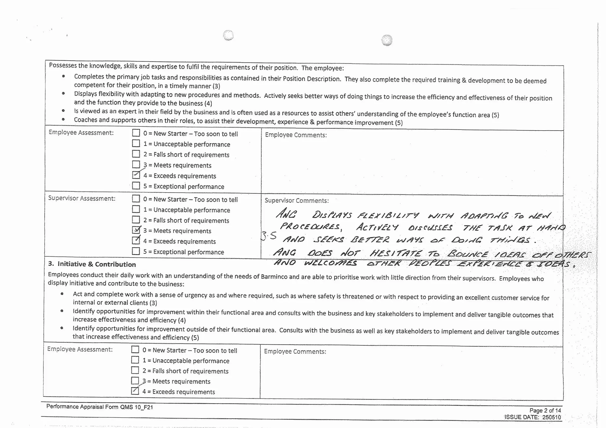 Certificate of Service A Neill Shift Supervisor | PDF