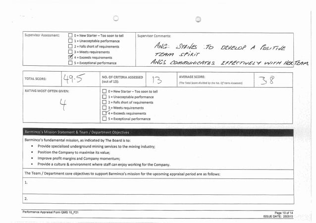 Certificate of Service A Neill Shift Supervisor | PDF