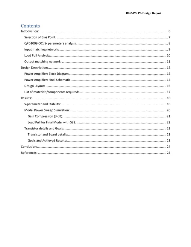 Class_AB_PA_design report | PDF