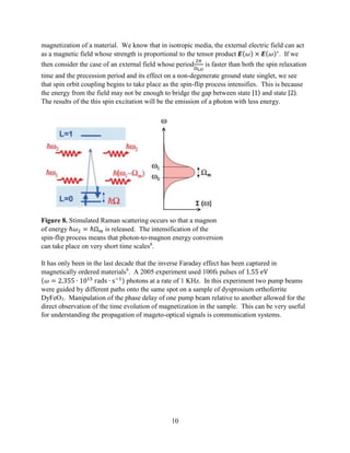 Applications of Magnon Excitations in Spintronic and Optomagnetic ...