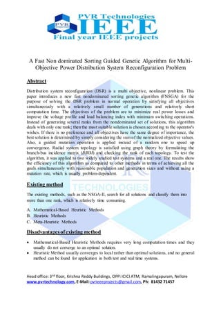 A fast non dominated sorting guided genetic algorithm for multi ...