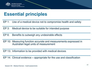 Devices Sponsor Information Day: 4A - Medical Devices - Audit ...