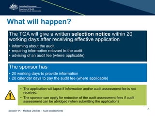 Devices Sponsor Information Day: 4A - Medical Devices - Audit ...