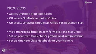 OneNote for Education by Megan Rademeyer - 4 Afrika Virtual Academy ...