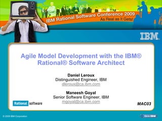 Agile Model Developement- Daniel Leroux | PPT