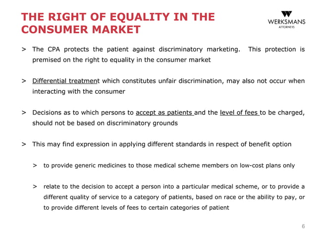 Healthcare and the Consumer Protection Act 68 of 2008 - Ahmore Burger ...