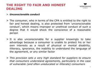 Healthcare and the Consumer Protection Act 68 of 2008 - Ahmore Burger ...